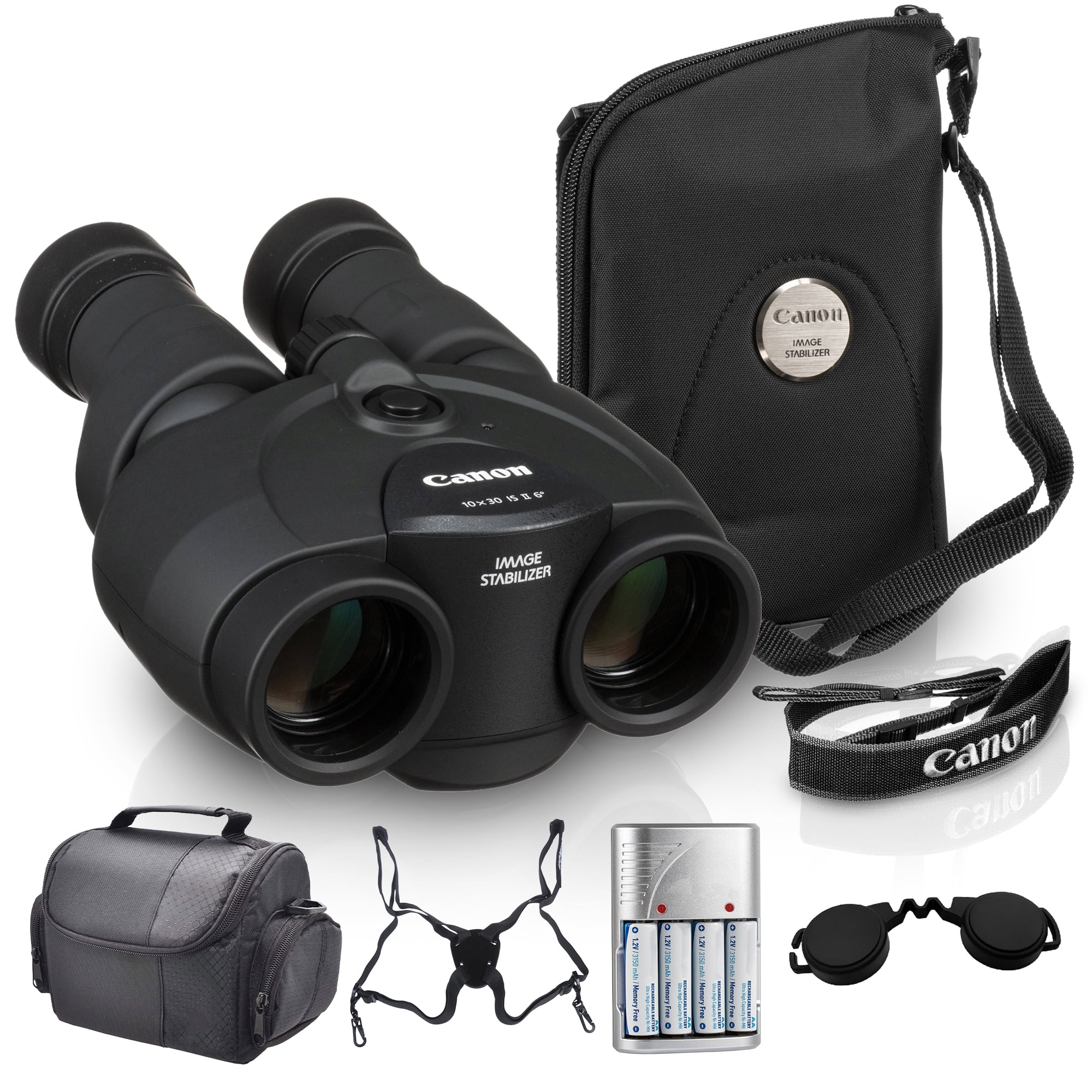 Canon 10x30 IS II Image Stabilized Binoculars Bundle | 10x ...