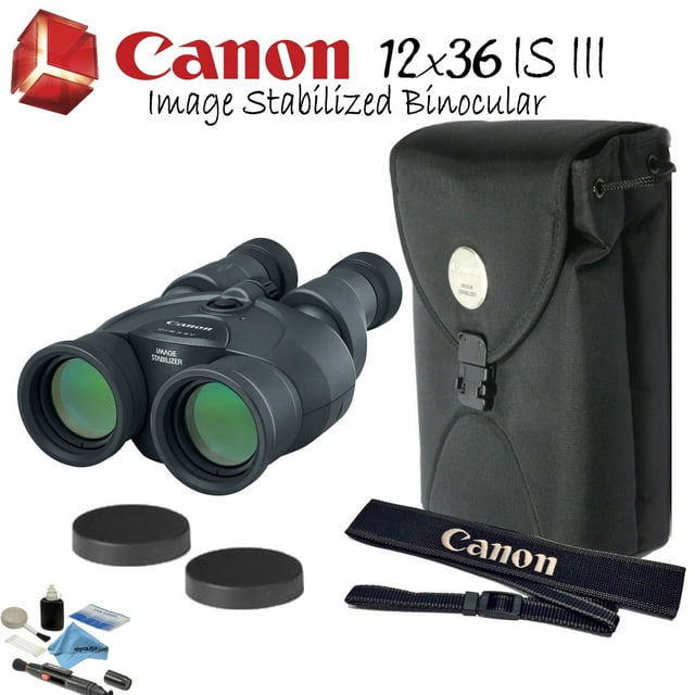 Canon 12x36 IS III Image Stabilized Binocular with Lens, Case, Eco ...