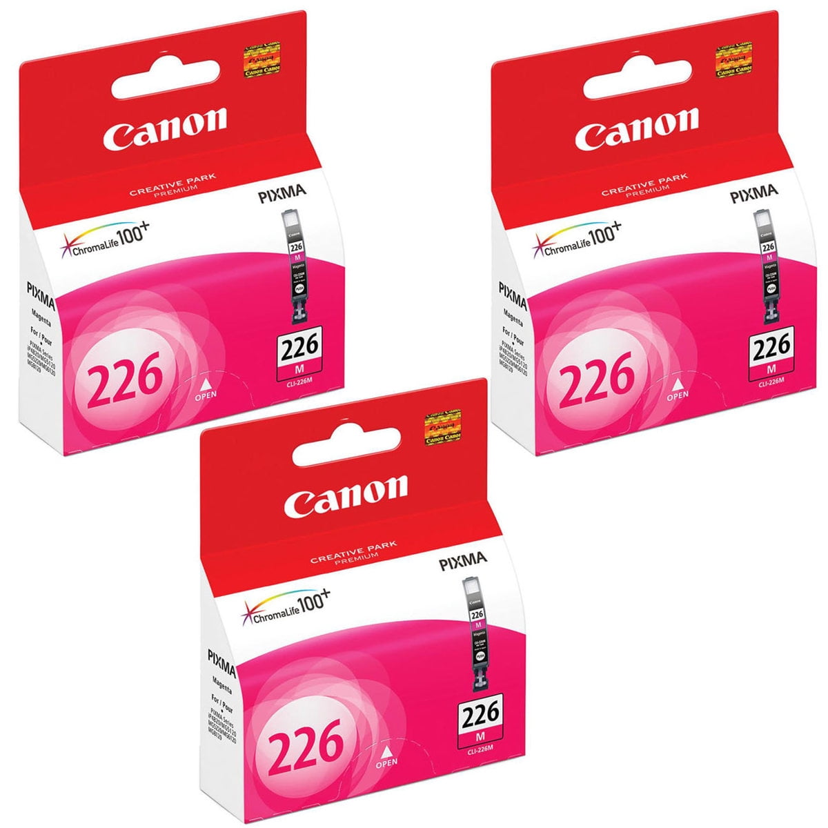 Canon 2 Pack CLI-226 Magenta Ink Tank for Select PIXMA iP, iX, MG, MX ...