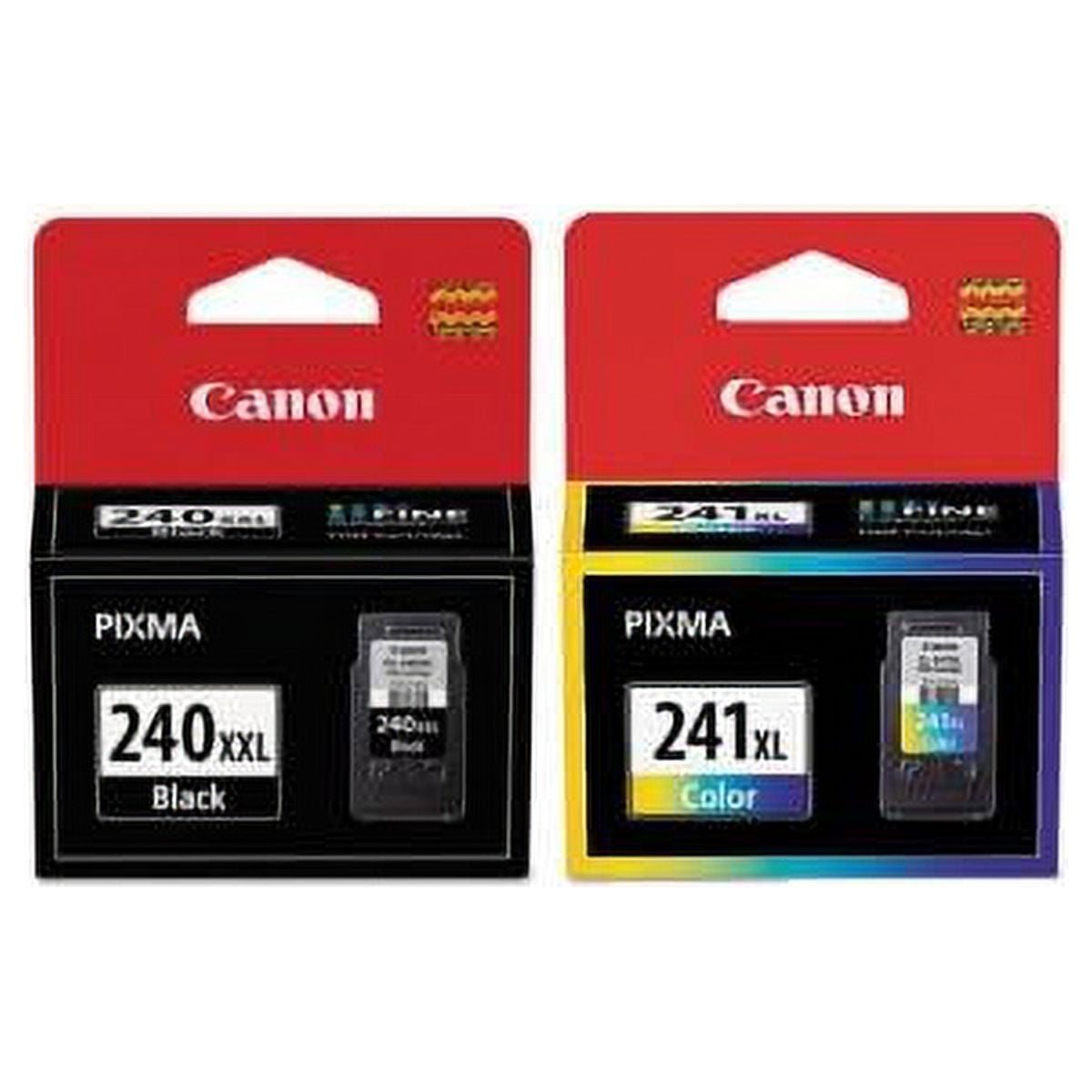 Canon 240XXL Black Ink & 241XL Color Ink Cartridges (PG-240XXL/CL-241XL ...