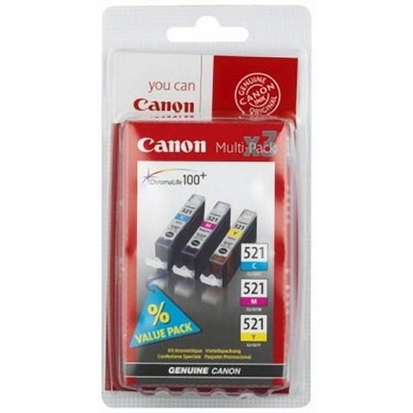 Canon 2934B010 CLI521 CMY Ink - Walmart.com