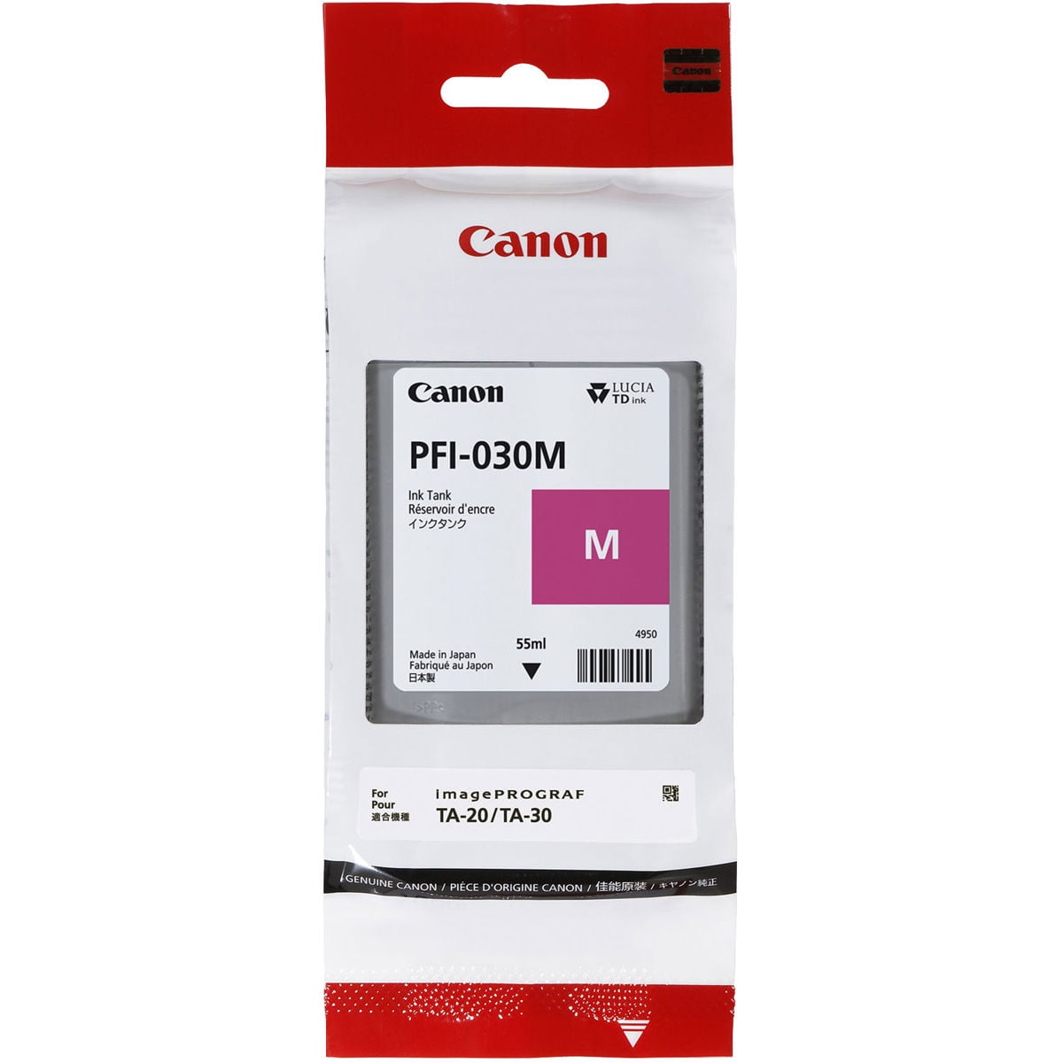 Canon PFI-030 Pigment Magenta Ink Tank for Select imagePROGRAF PRO ...