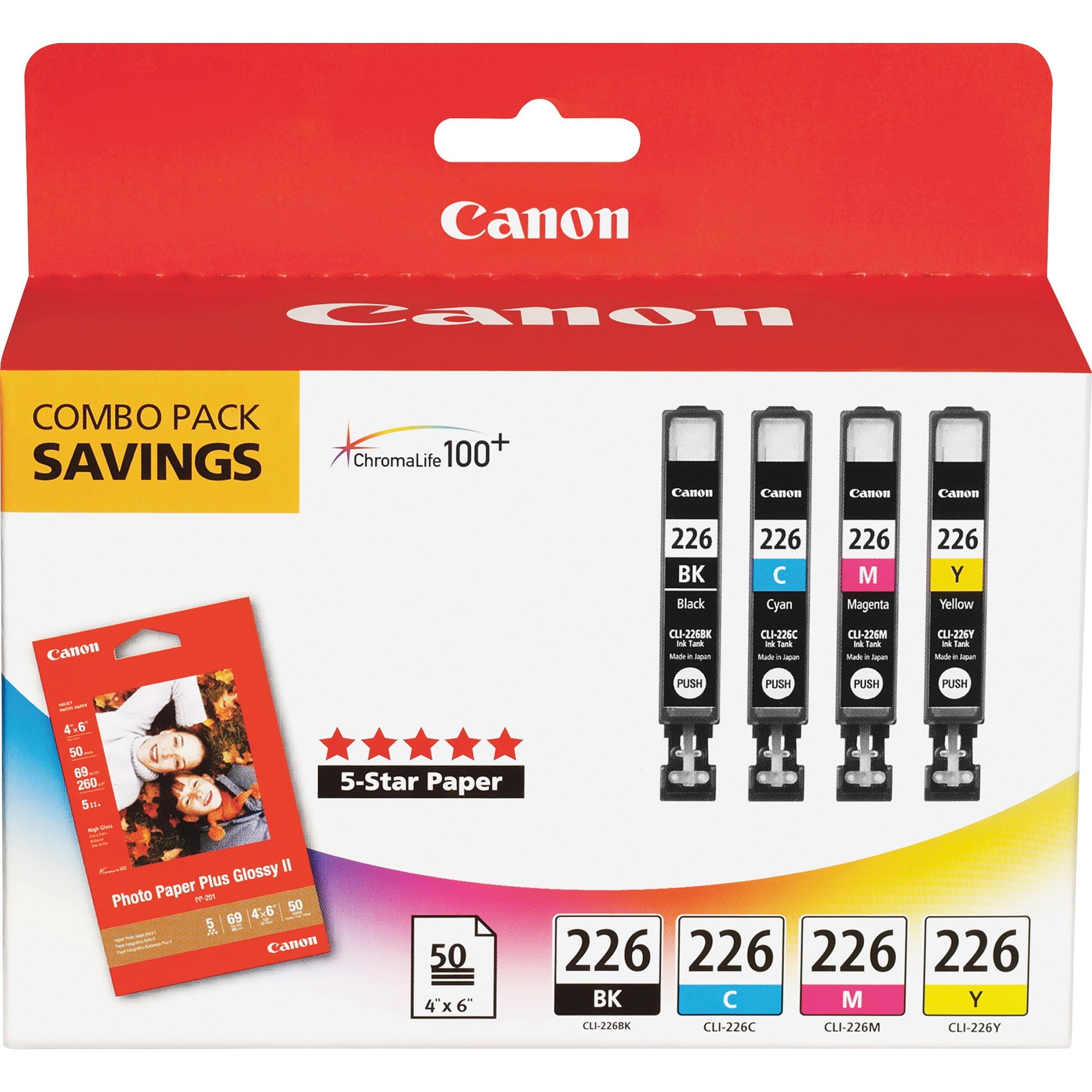 Canon 4546B007AA CLI-226 Ink Printer Print Pack, Pixma Cartridge ...