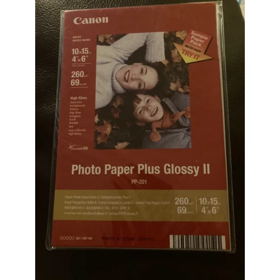Canon 4X6 Photo Paper Plus Glossy Ii Sample Pack - Walmart.com