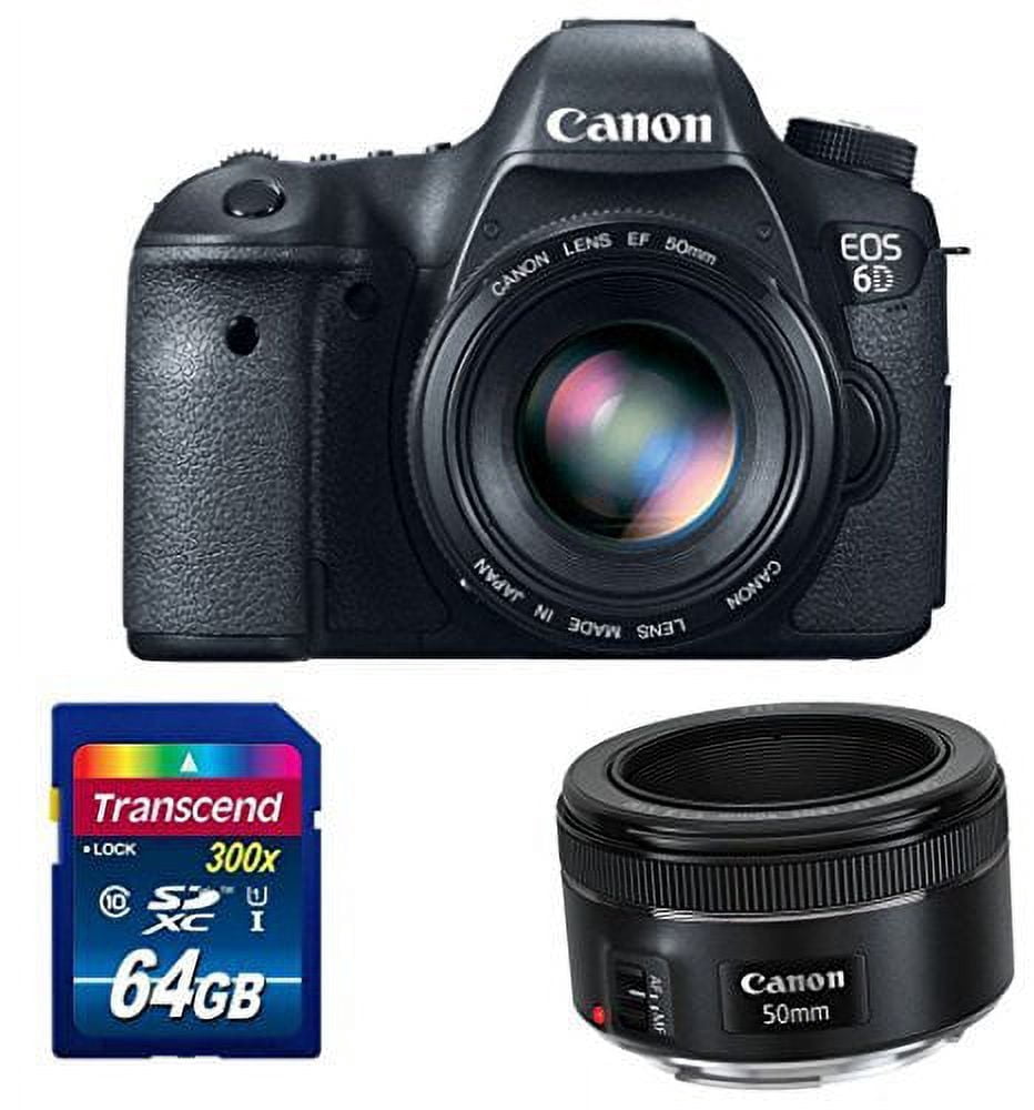 Canon 6D Full Frame DSLR Body + 50mm IS STM + 64gb Memory card ...