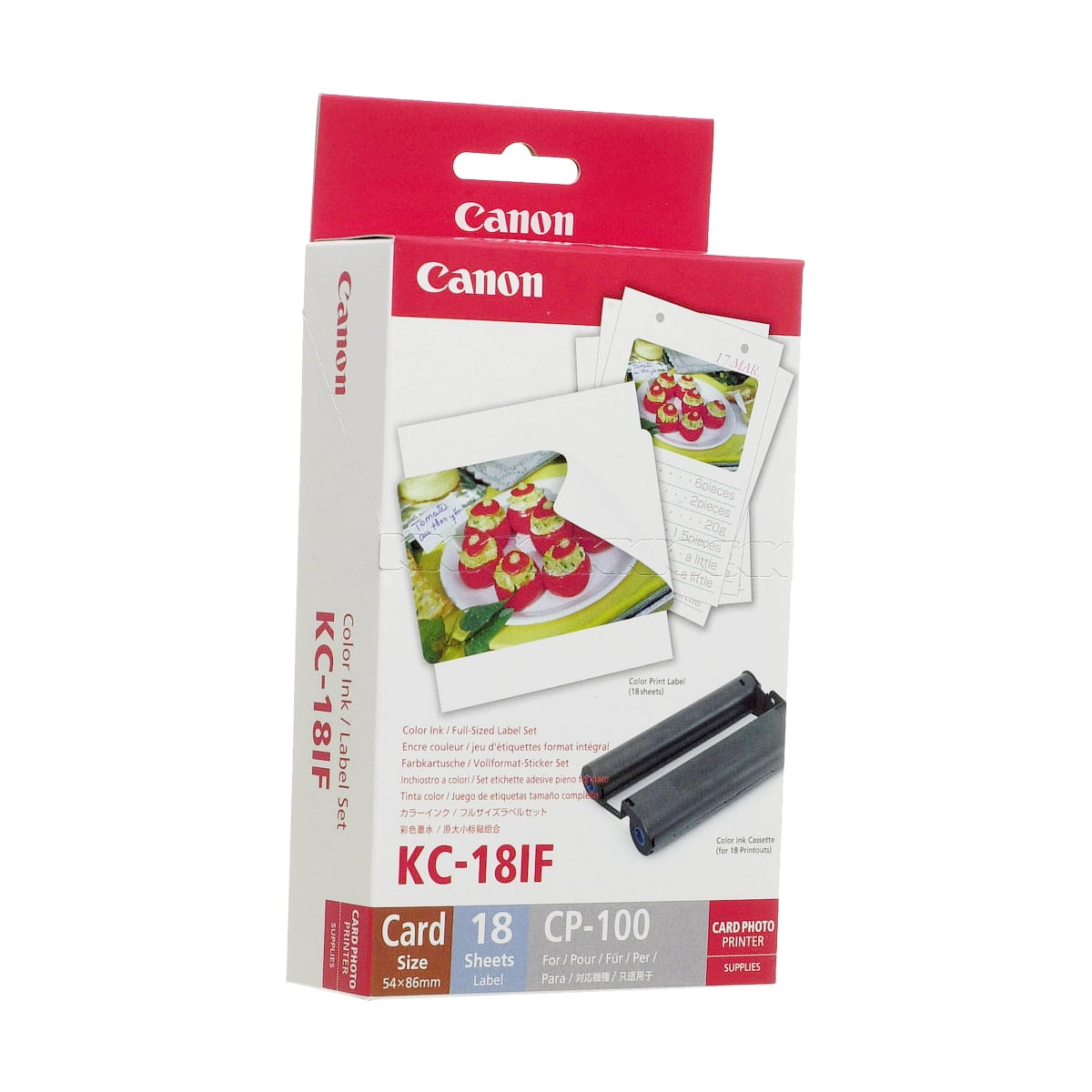 Canon Color Ink/Label Set KC-18IF Full Sized Label Set for CP Printers ...