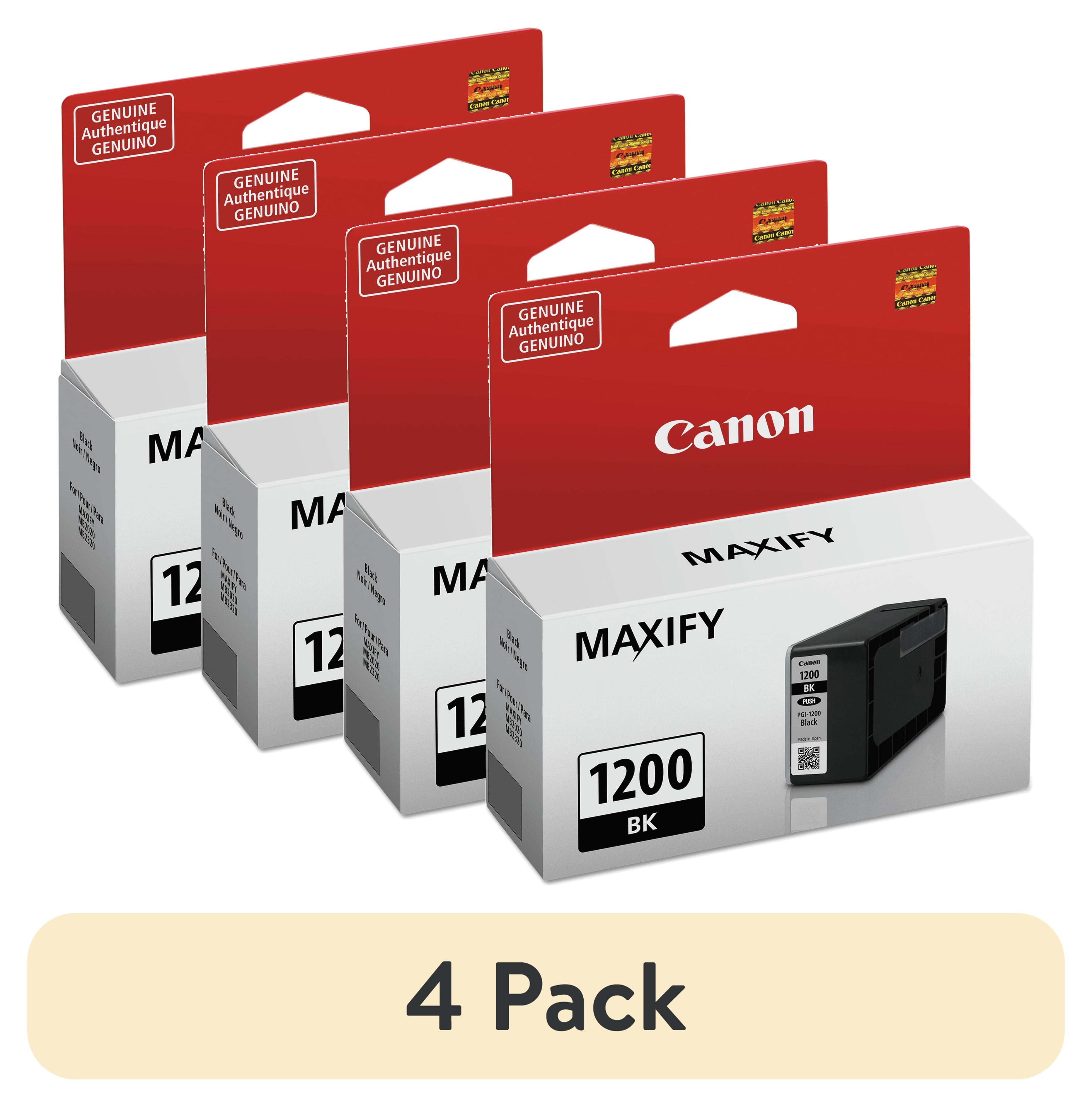 (4 pack) Canon 9219B001 (PGI-1200) Ink, Black - Walmart Business Supplies