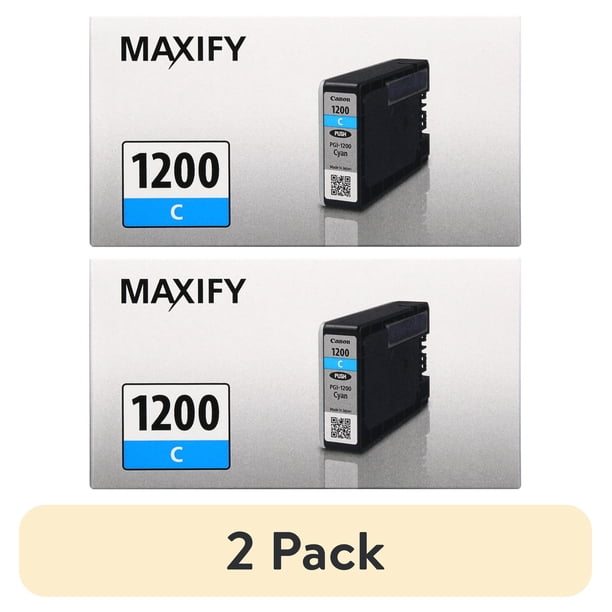 (2 pack) Canon 9232B001 (PGI-1200) Ink, Cyan - Walmart Business Supplies