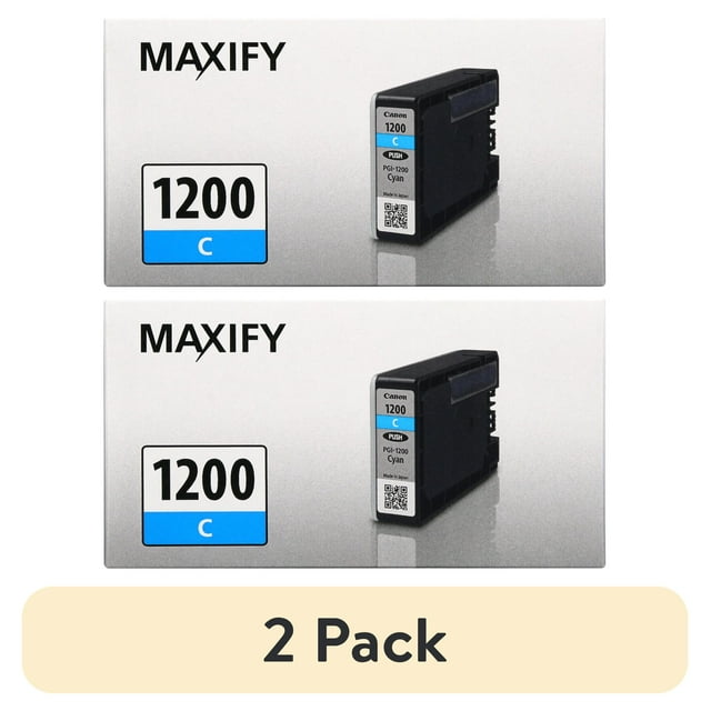 (2 pack) Canon 9232B001 (PGI-1200) Ink, Cyan - Walmart.com