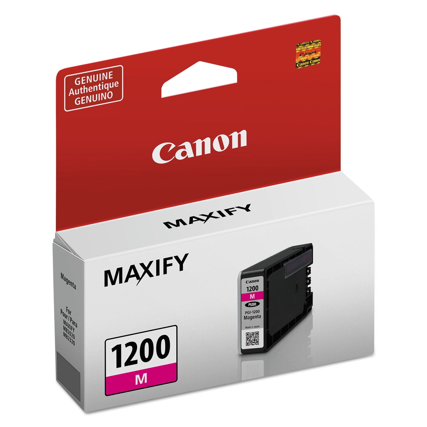 Canon Genuine Ink PGI-1200, Magenta for Printers MB2120, MB2720, MB2020 ...