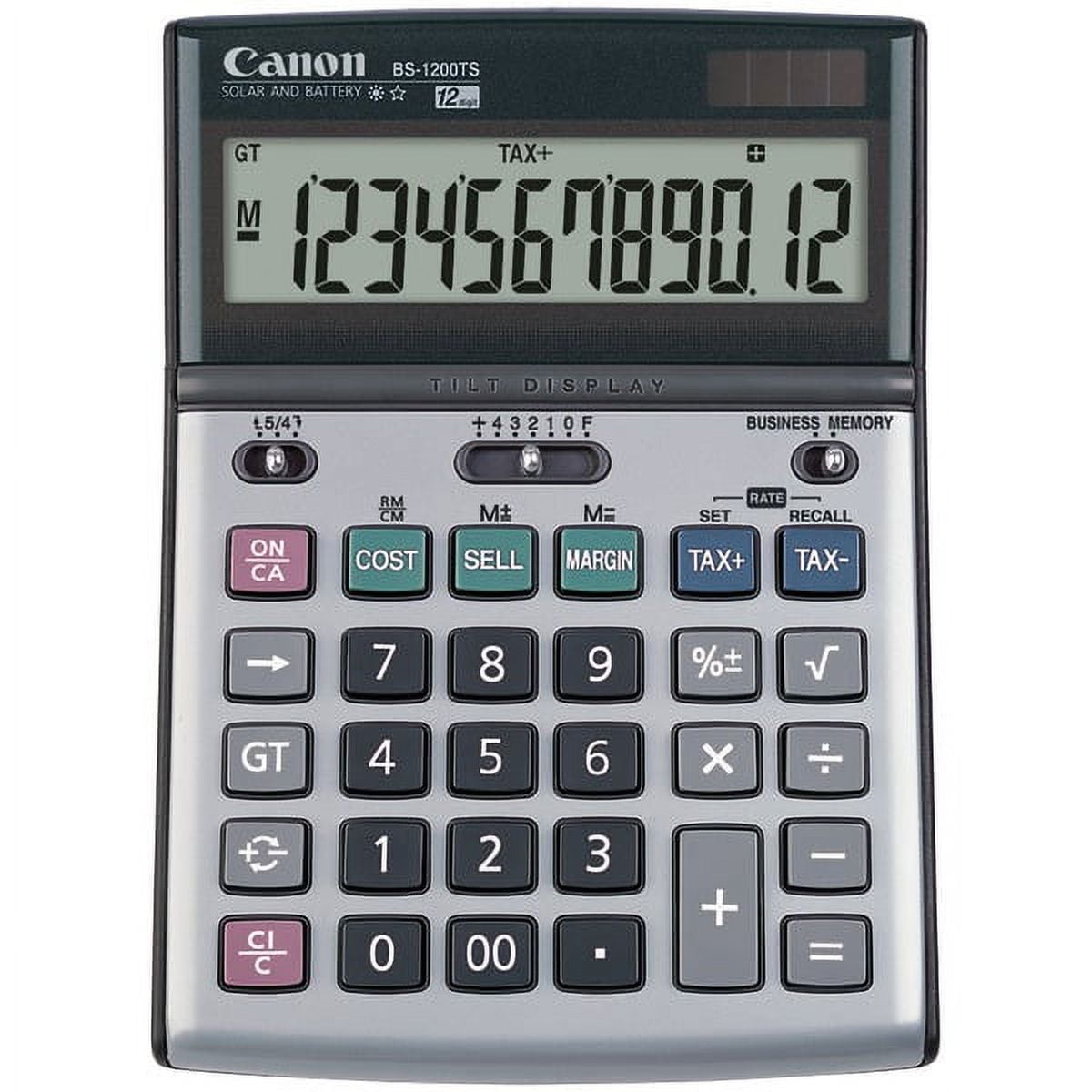 Canon BS-1200TS 12-Digit Portable Display Calculator - Walmart.com