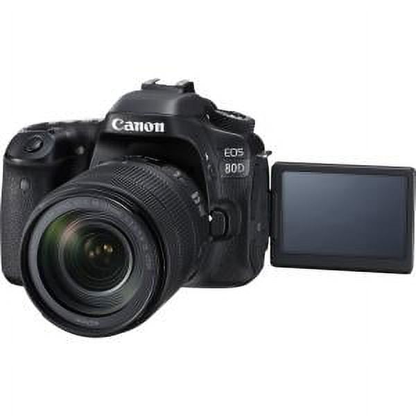 Canon EOS 80D Digital SLR Camera, 24.2 Megapixels, 18-135mm Lens, High ...