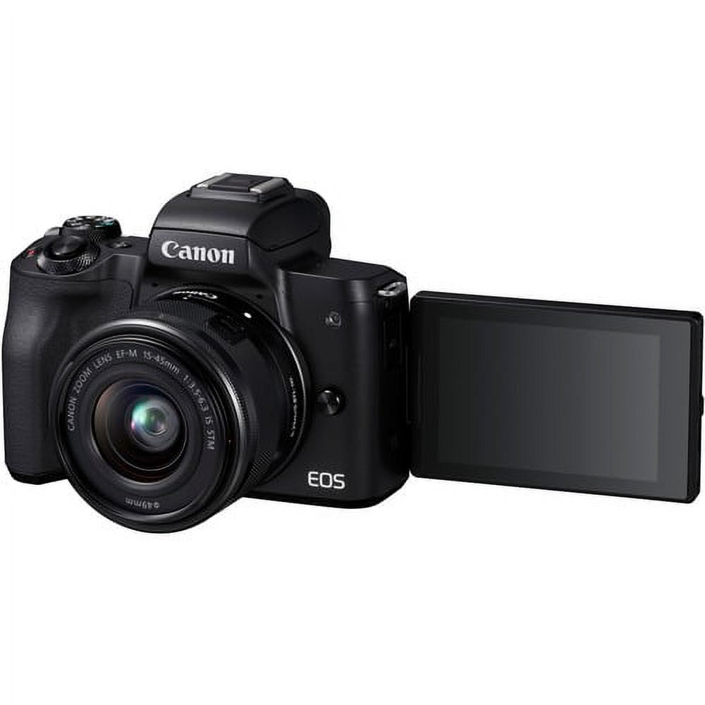 Canon EOS M50 Mirrorless Camera - 24.1 MP, 15-45mm Lens, 4K UHD Video ...