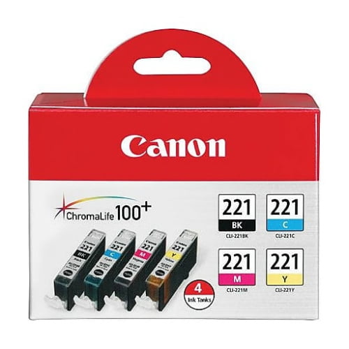 Canon CLI-221 Color Ink Cartridges Inkjet Technology 2946B004 - Walmart.com