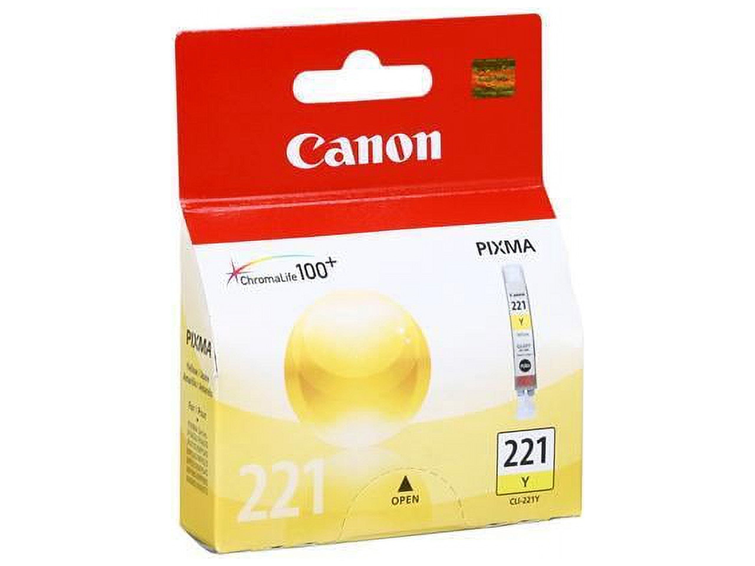 Canon CLI-221 Yellow Ink Cartridge Compatible with PIXMA iP3600, MP990 ...