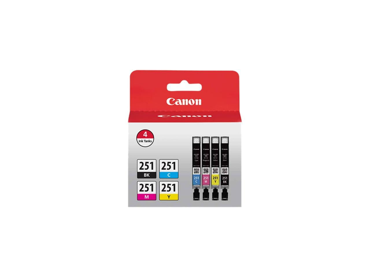 Canon CLI-251 Ink Cartridge - Combo Pack - Black/Cyan/Magenta/Yellow ...