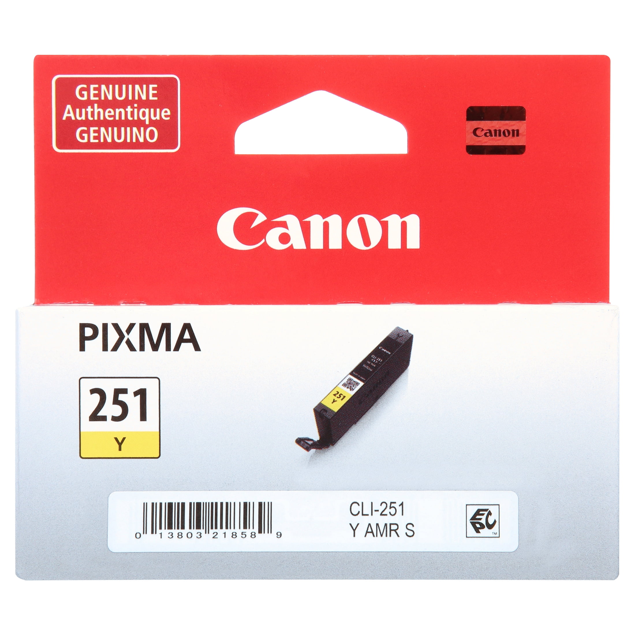 Canon CLI-251 Yellow Ink Tank, Compatible with PIXMA iP7220, PIXMA ...