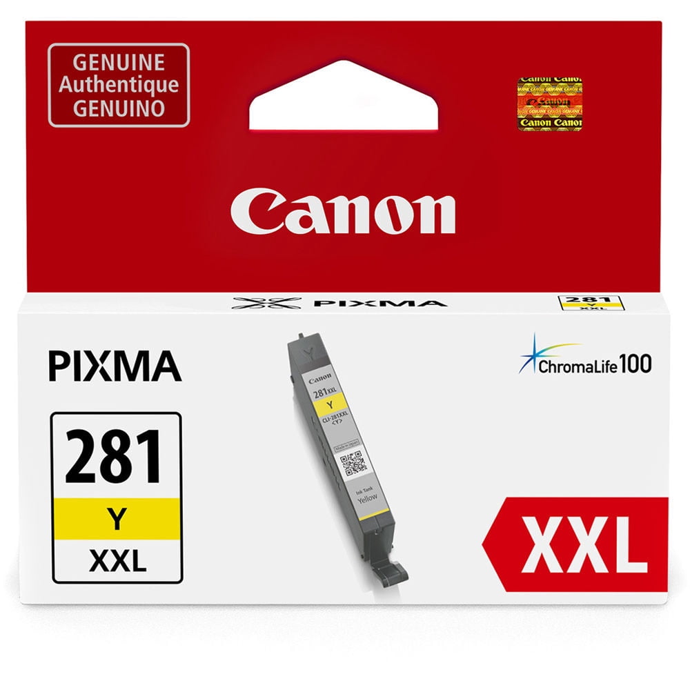 Canon CLI-281 XXL Ink Tank, Yellow, 1 Each (CNMCLI281XXLYW) - Walmart.com