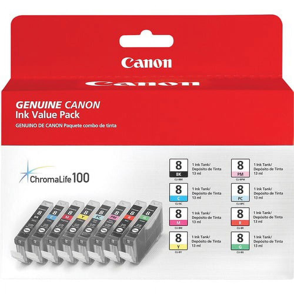 Canon CLI-8 Original Ink Cartridge - Inkjet - 8 / Pack - Black, Cyan ...