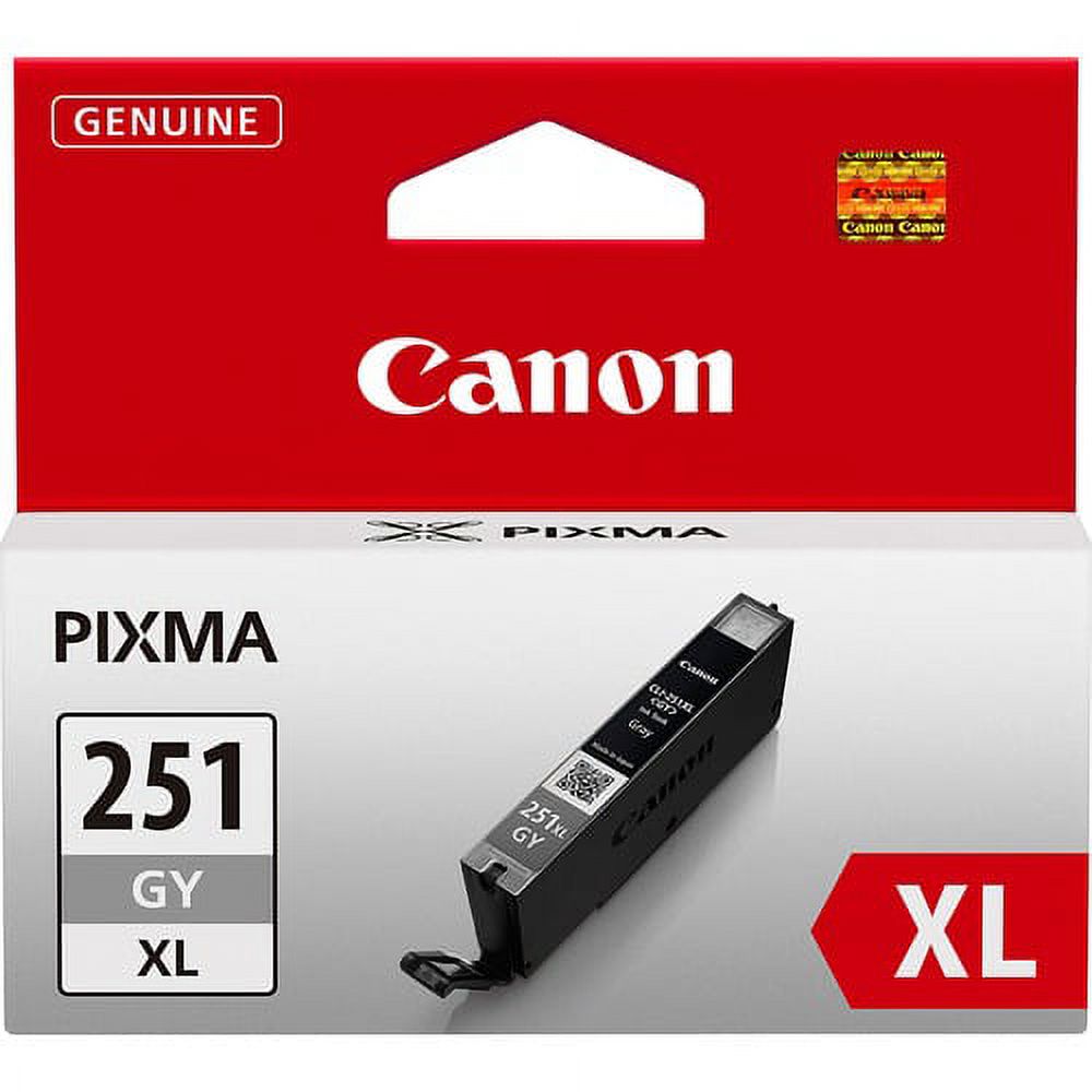 Canon CLI251XLGY Original Ink Cartridge - Inkjet - Gray - 1 Each ...