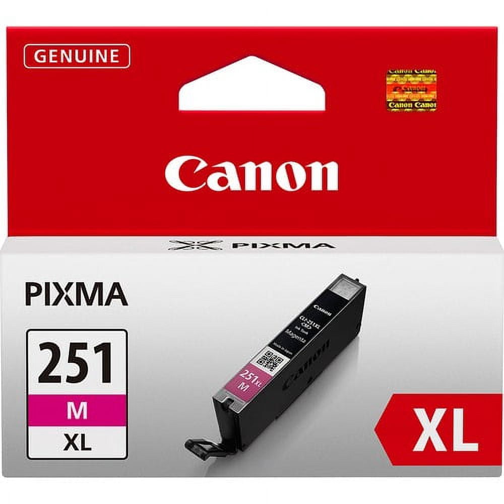 Canon CLI251XLM Original Ink Cartridge - Inkjet - Magenta - 1 Each ...