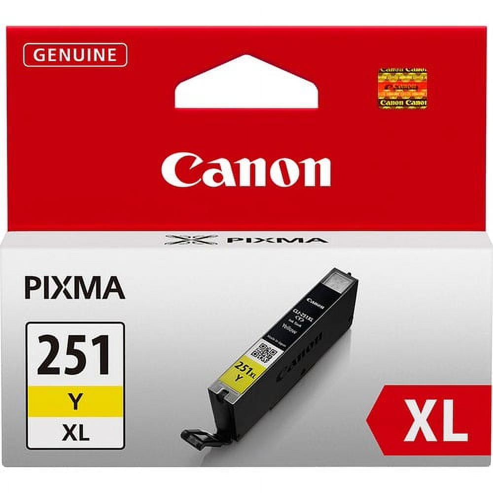 Canon CLI251XLY Original Ink Cartridge - Inkjet - Yellow - 1 Each ...