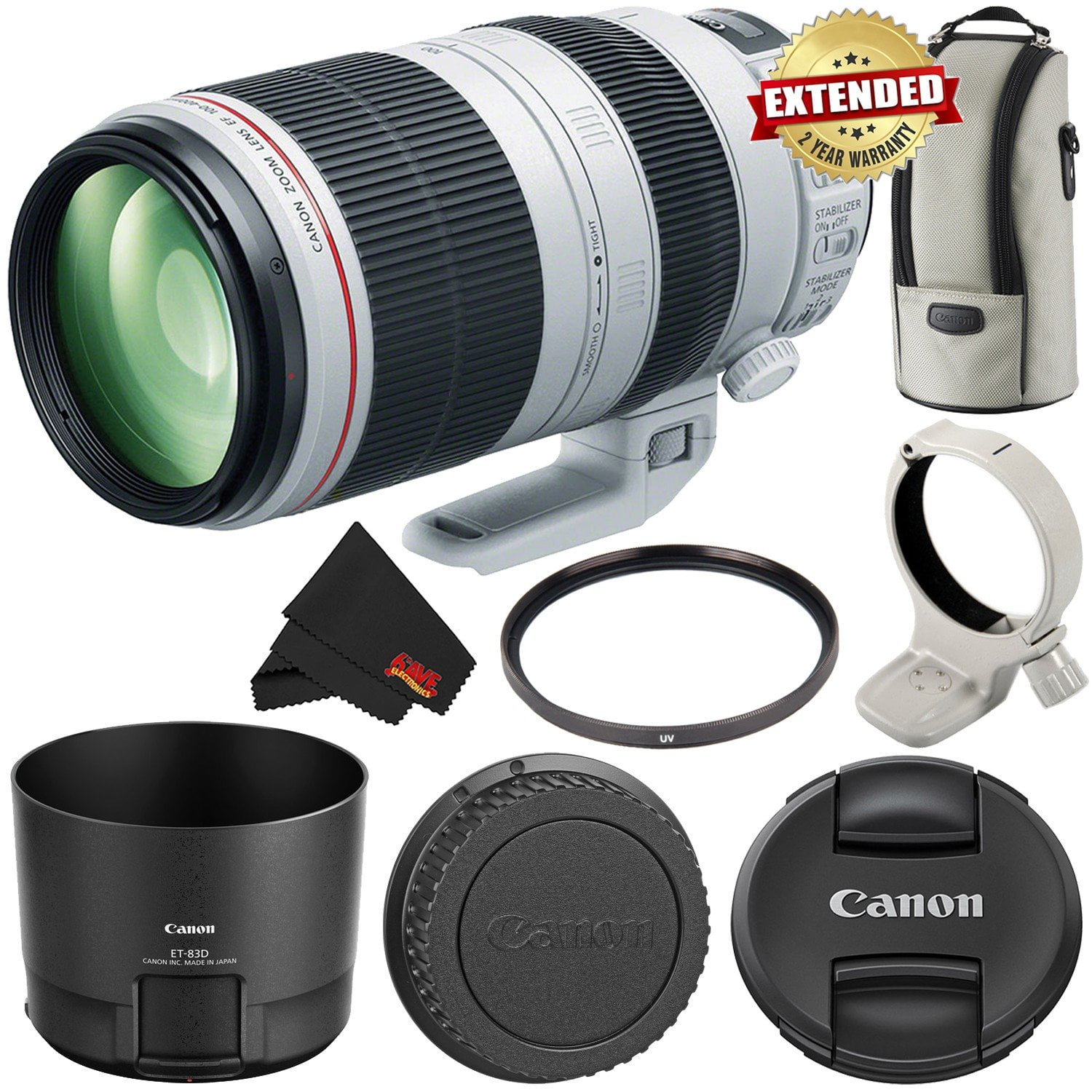 Canon EF 100-400mm f/4.5-5.6L IS II USM DSLR Zoom Lens - International ...