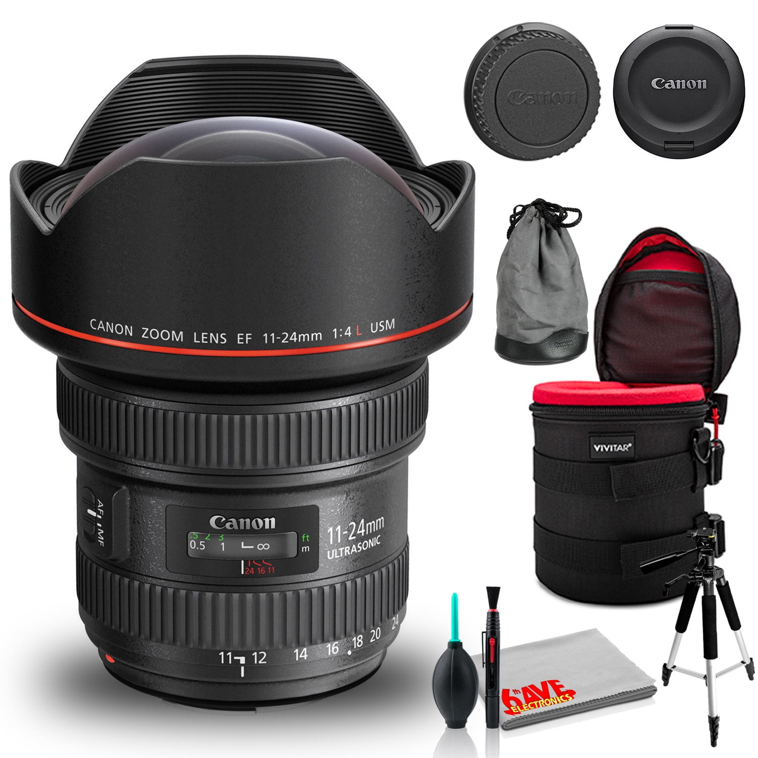 Canon EF 11-24mm f/4 L USM Lens Bundle (International Version ...