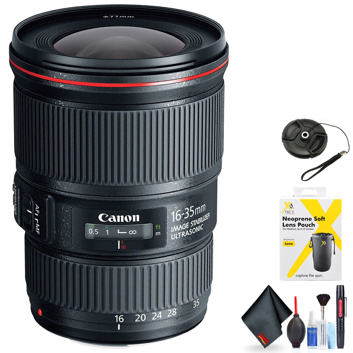 Canon EF 16-35mm f/4L is USM Lens for Canon EF Mount + Accessories ...