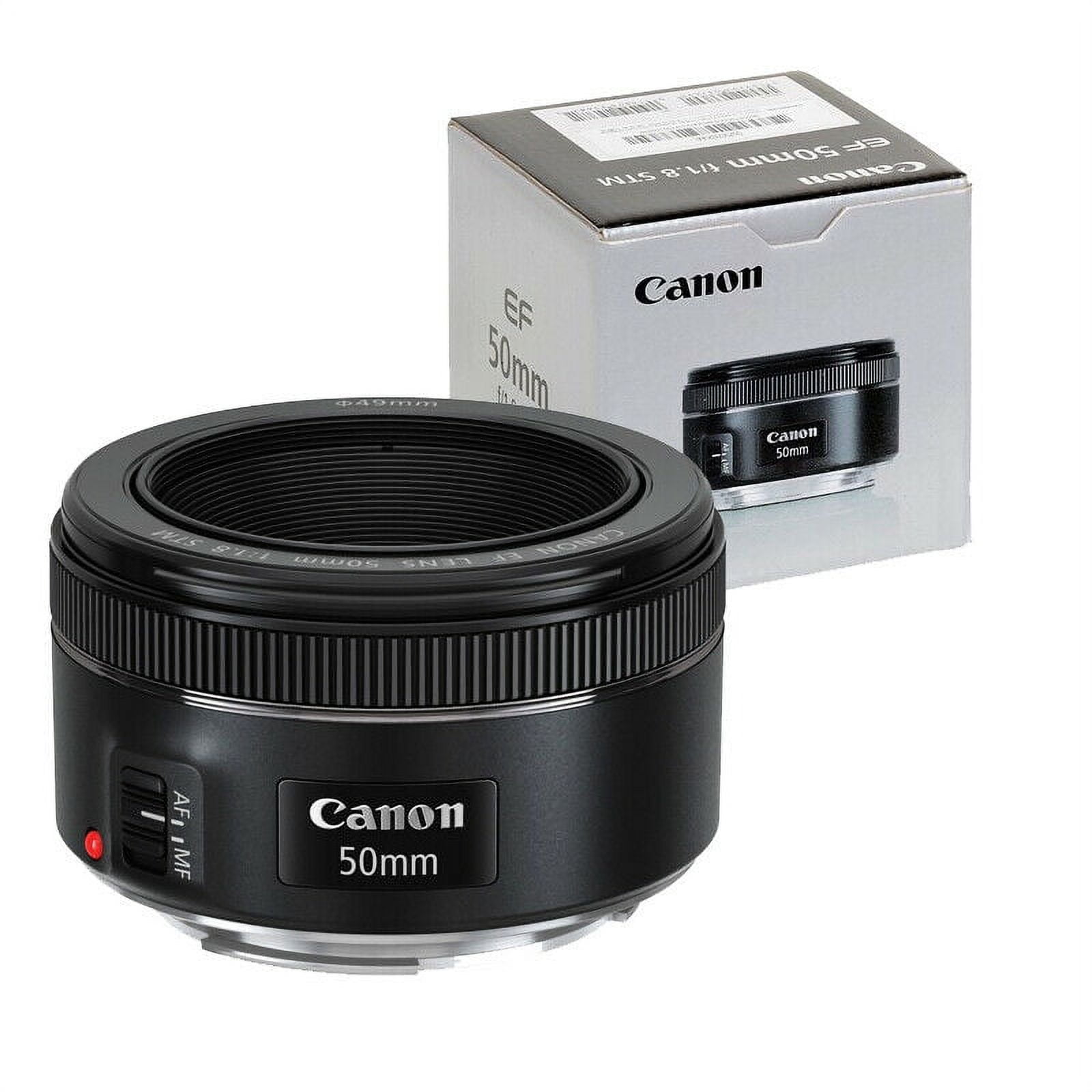 Canon EF 50mm f/1.8 STM Autofocus Lens, for EOS DSLR Cameras. - Walmart.com