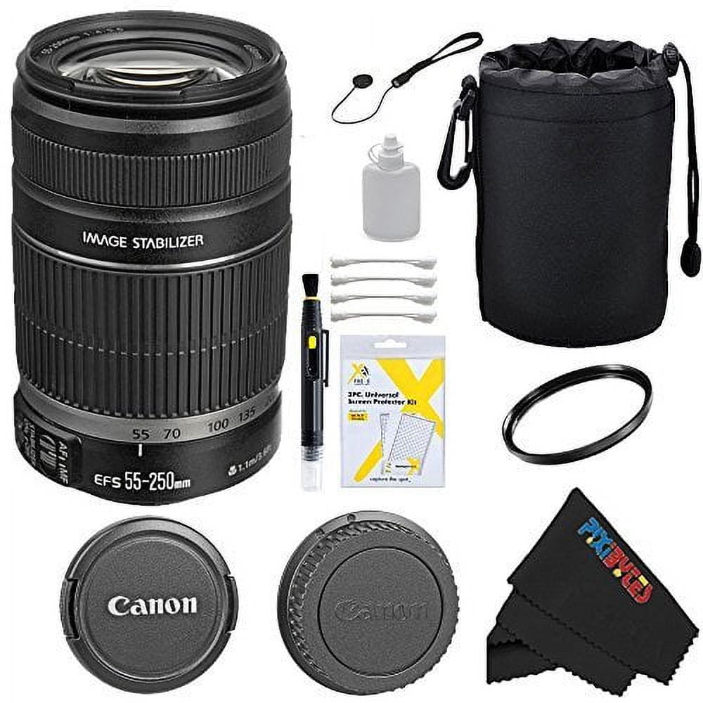 Canon EF-S 55-250mm f/4-5.6 IS Lens for 20D, 30D, 40D, 50D, 60D, 70D, 7D, 7D Mark II, XT, XTi ...