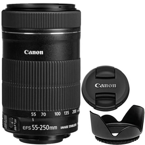 Canon EF-S 55-250mm f/4-5.6 IS STM Lens, Ultra-Low Dispersion Element ...