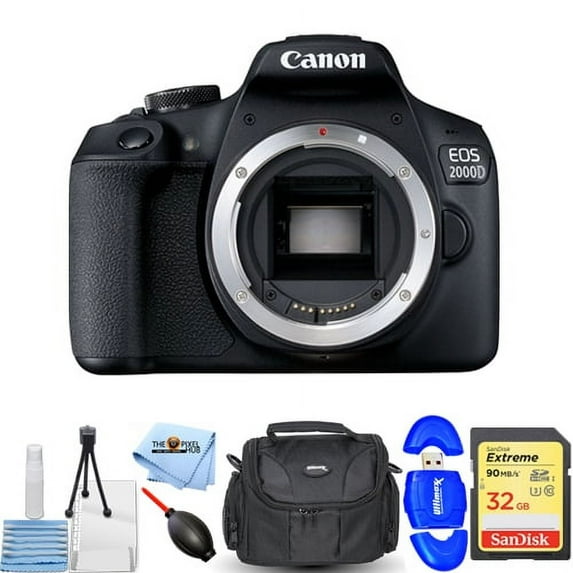 Canon EOS 2000D/Rebel T7 DSLR Camera (Body Only) Starter 32GB Bundle ...