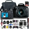 Canon EOS 2000D with 18-55mm Lens: Rebel T7 Deluxe DSLR Camera Bundle ...
