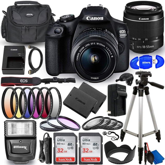 Canon EOS T7 64GB Bundle | Canon for electronics retail - Walmart ...