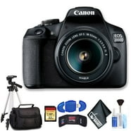 Canon EOS 2000D DSLR, Rebel T7, EF18-55mm + EF75-300mm Lens Bundle ...