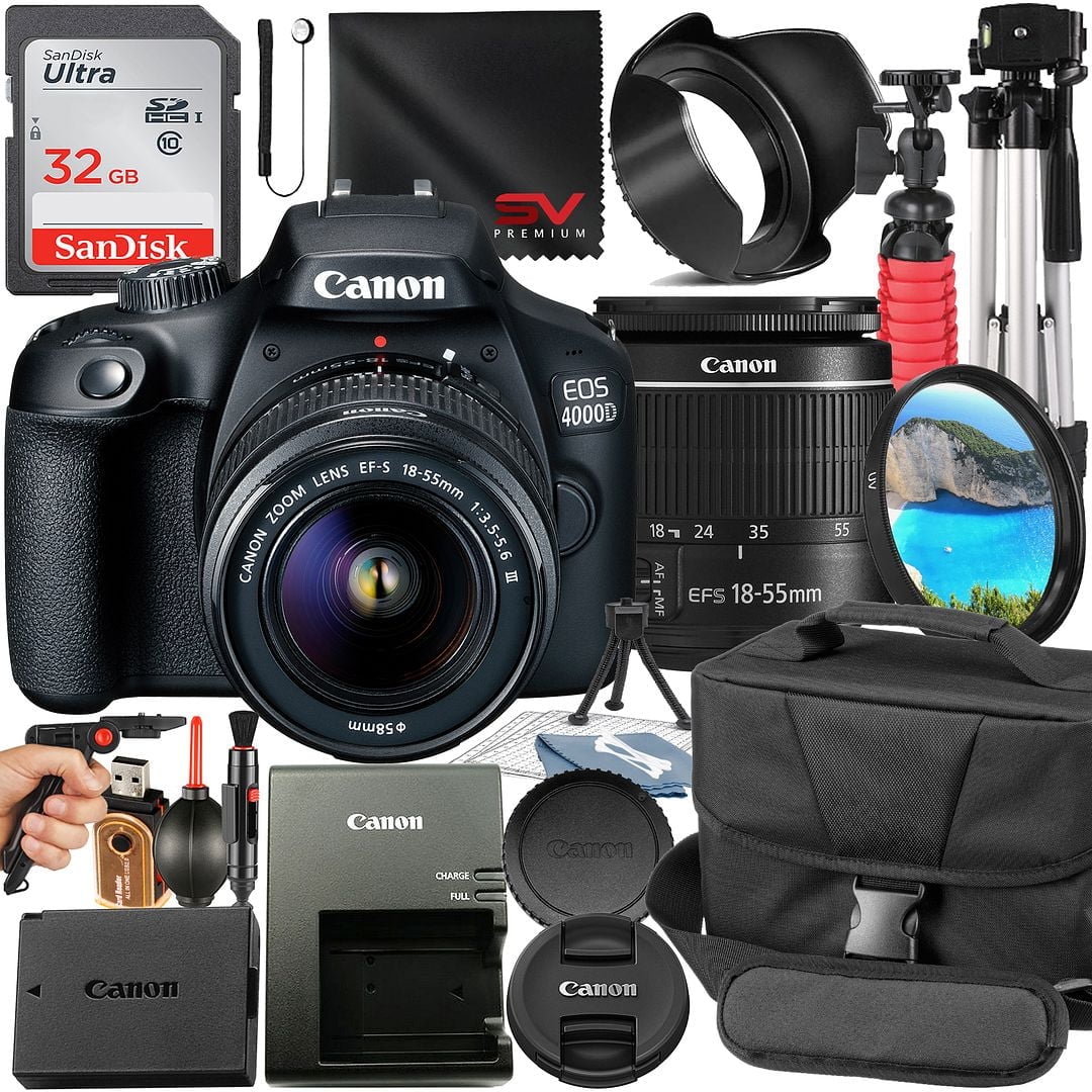 Canon EOS Rebel T100 DSLR Beginners Digital Camera Bundle with 18-55mm ...