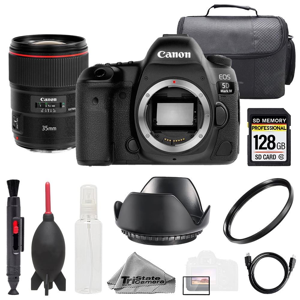 Canon EOS 5D IV Camera + EF 35mm f/1.4L II USM Lens +128GB+ Bag+ UV ...
