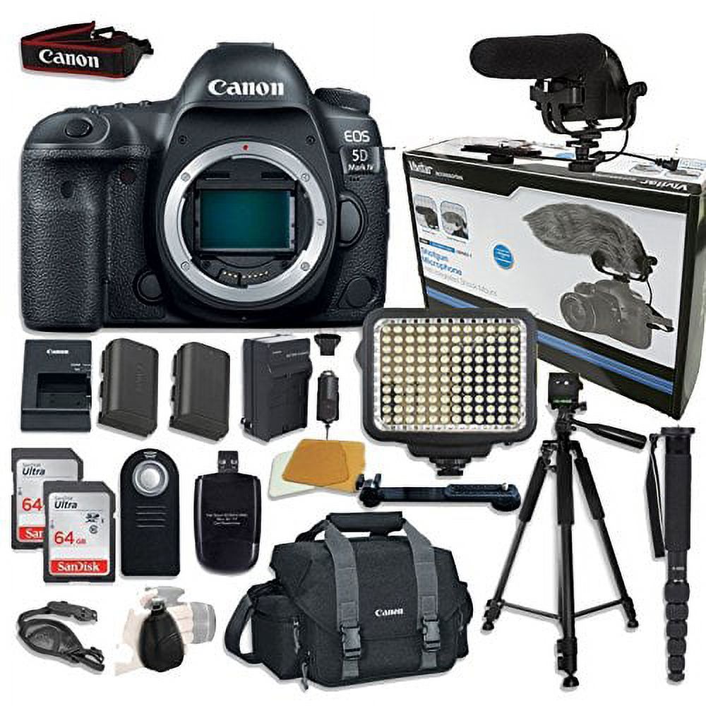 Canon EOS 5D Mark IV Digital SLR Camera Bundle (Body Only) + Accessory ...