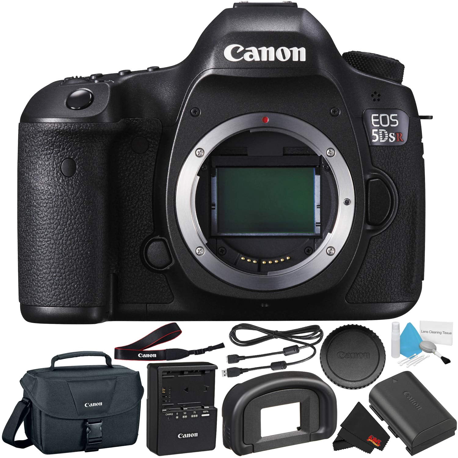 Canon EOS 5DS R DSLR Camera - Full Frame, Body Only Starter Bundle ...