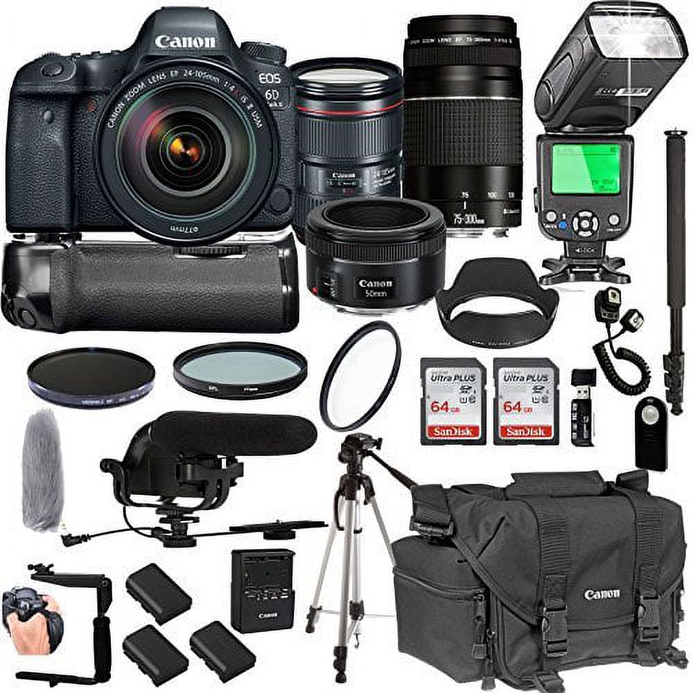 Canon EOS 6D Mark II With 24-105mm f/4 L IS II USM + 75-300mm III ...