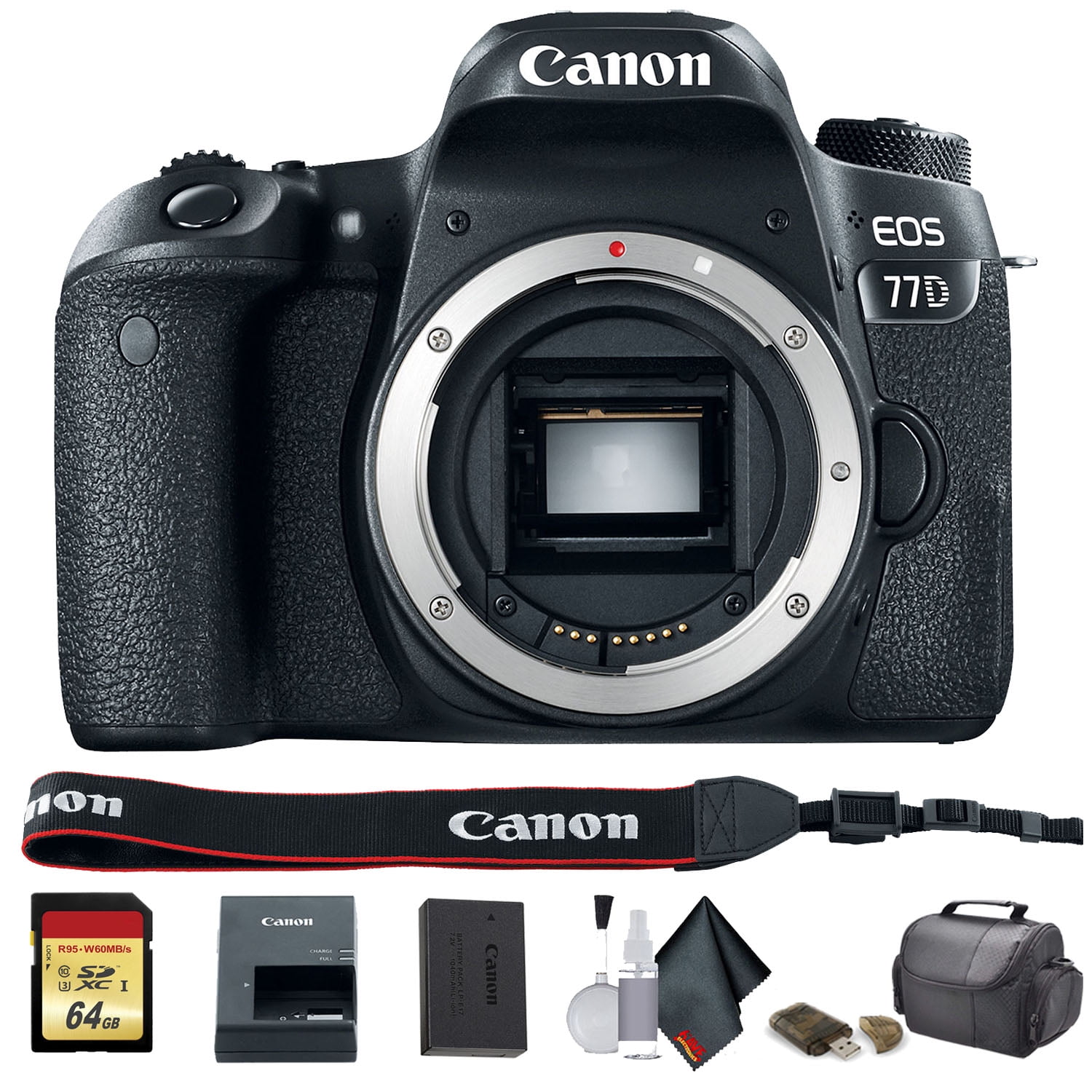 Canon EOS 77D DSLR Camera (International Model) (1892C001) - Starter ...