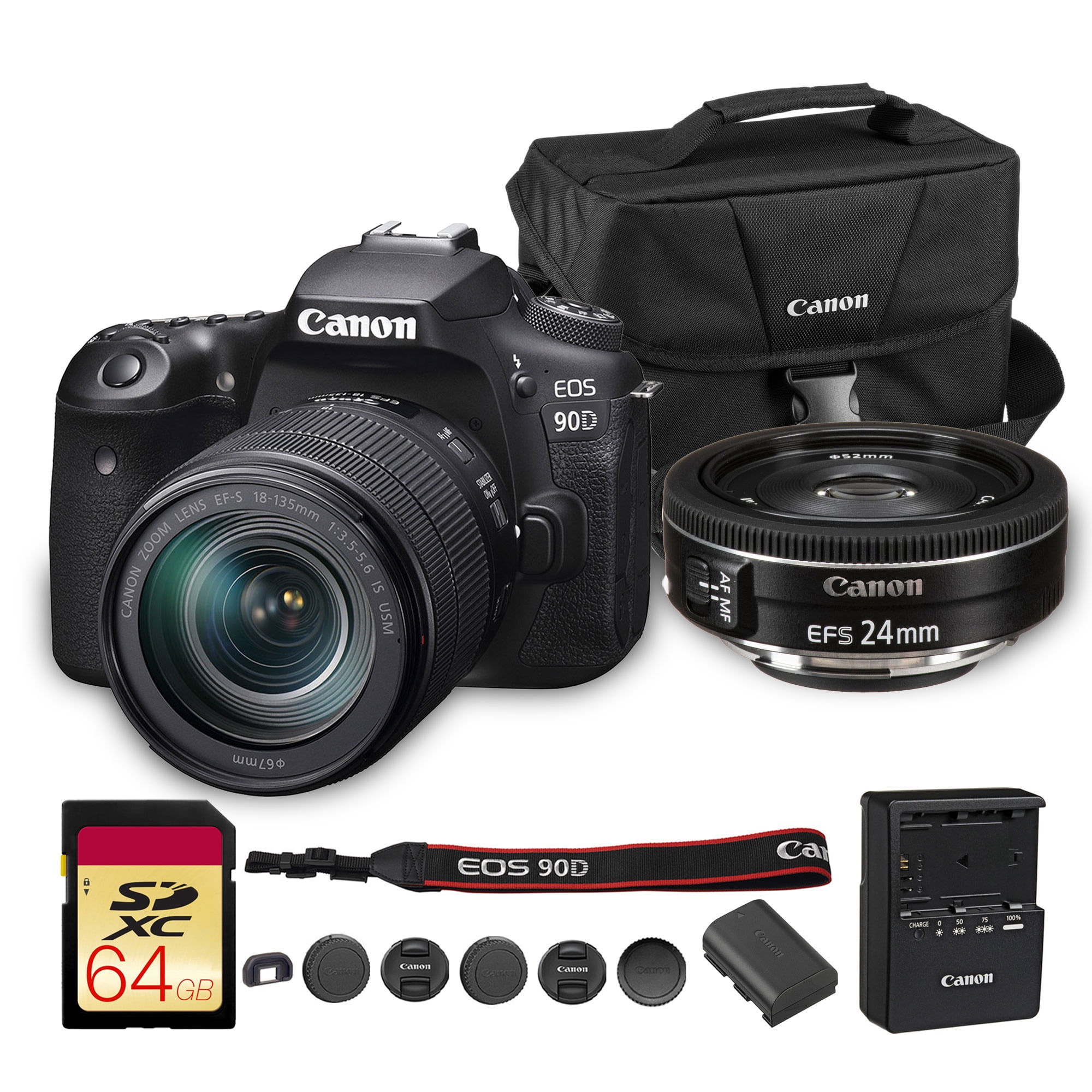 Canon EOS 90D DSLR Camera with 18-135mm Lens | 32.5MP APS-C Sensor ...