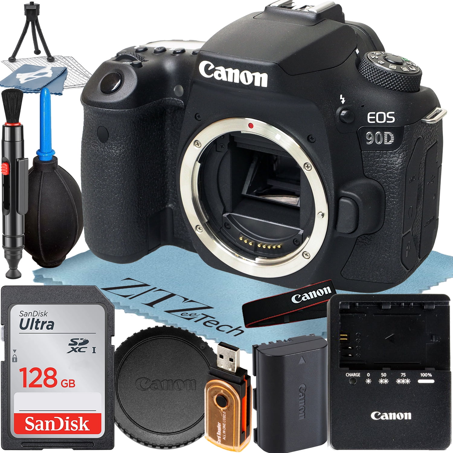 Canon EOS 90D DSLR Camera (Body Only) with 32.5MP CMOS Sensor + SanDisk ...