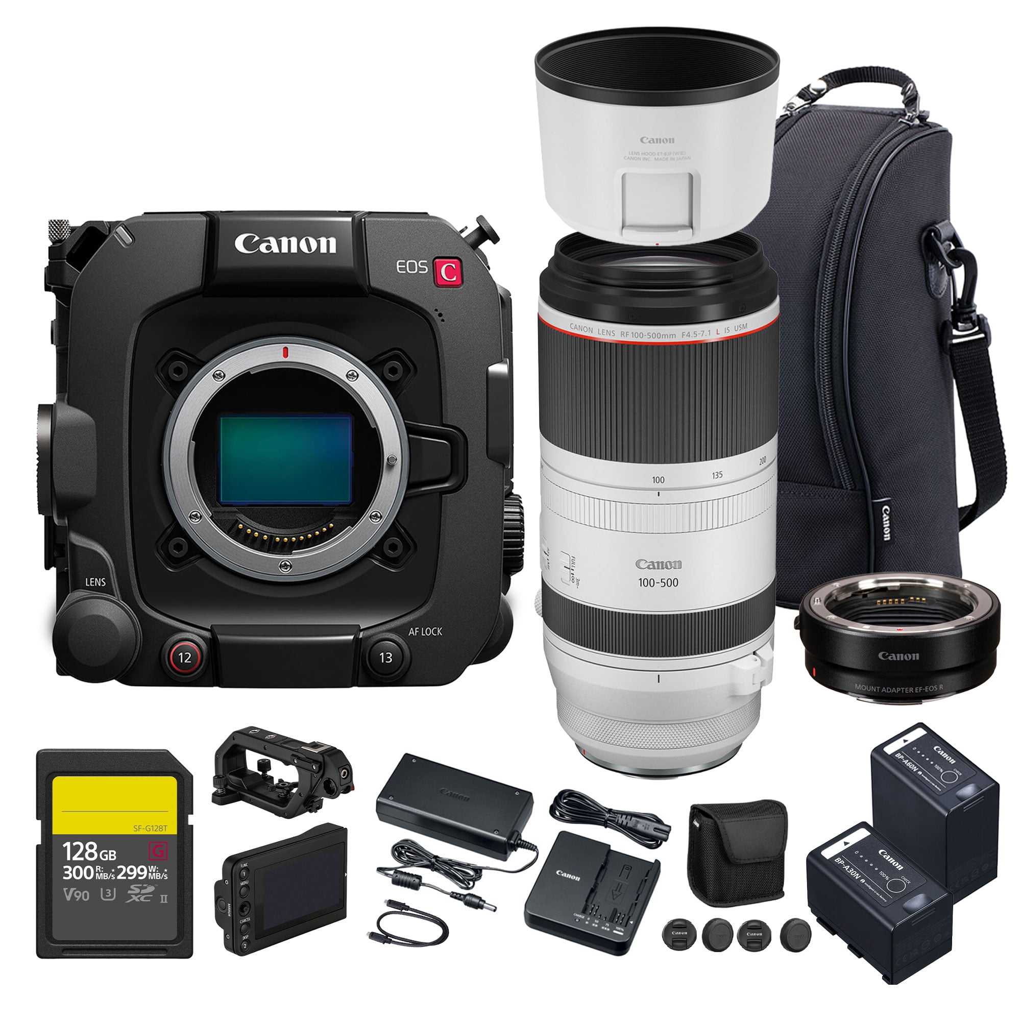 Canon EOS C400 6K Full Frame Cinema Camera with RF Mount, Triple Base ...