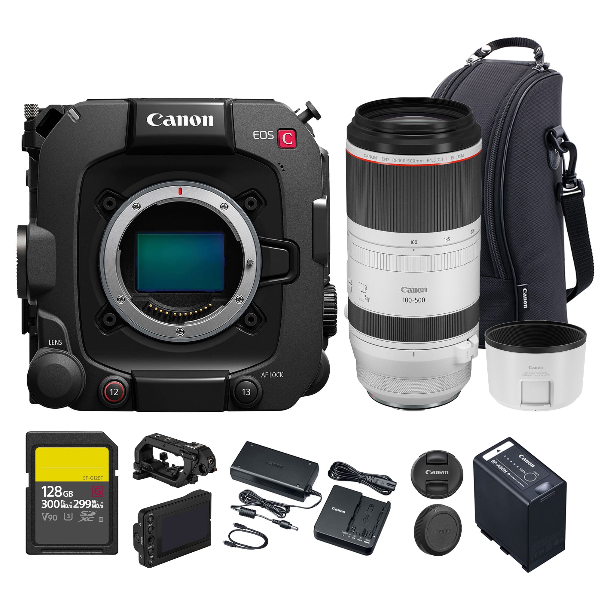 Canon EOS C400 6K Full Frame Cinema Camera with RF Mount, Triple Base ...