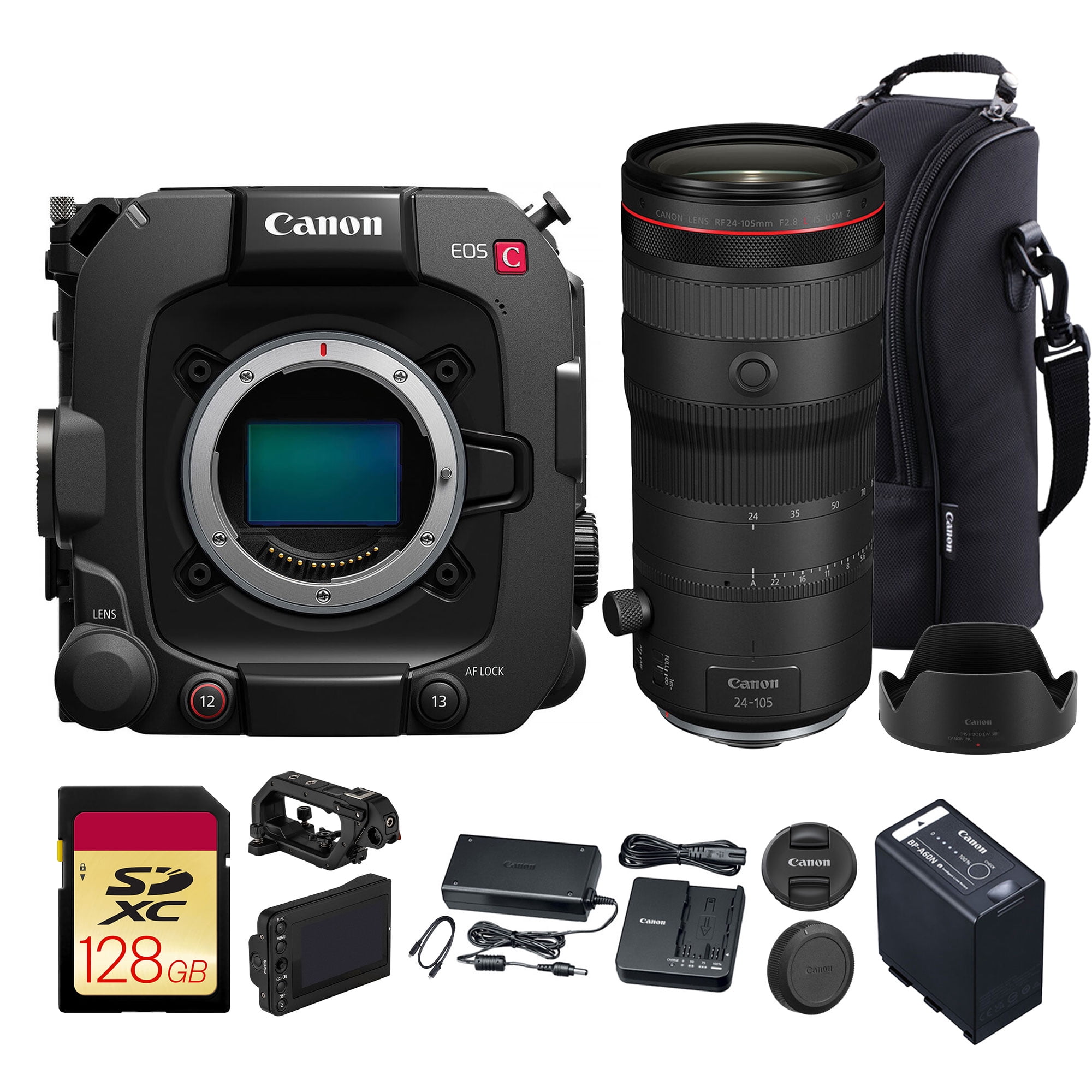 Canon EOS C400 6K Full Frame Cinema Camera with RF Mount, Triple Base ...