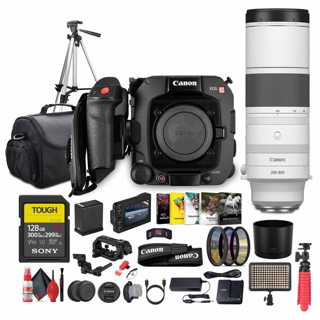 Canon EOS C400 6K Full-Frame Professional Cinema Camera Triple Base ISO ...