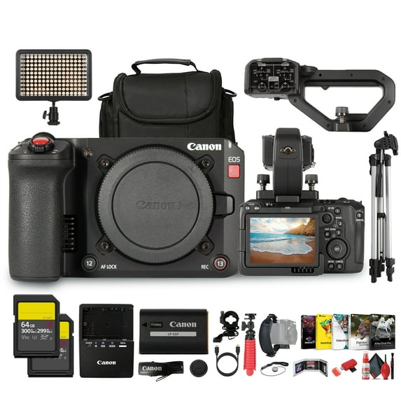 Canon EOS C50 Cinema Camera RF Mount 7K Open Gate 4K 120p Bundle Dual ...