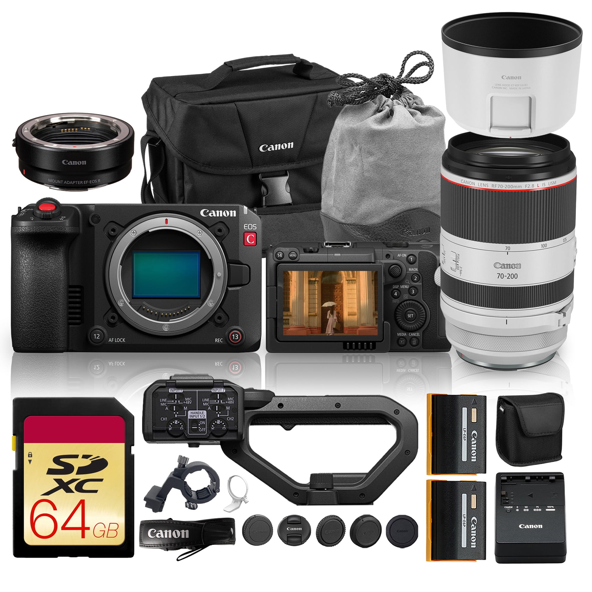 Canon EOS C50 Full-Frame Cinema Camera with RF 70-200mm f/2.8L IS USM ...